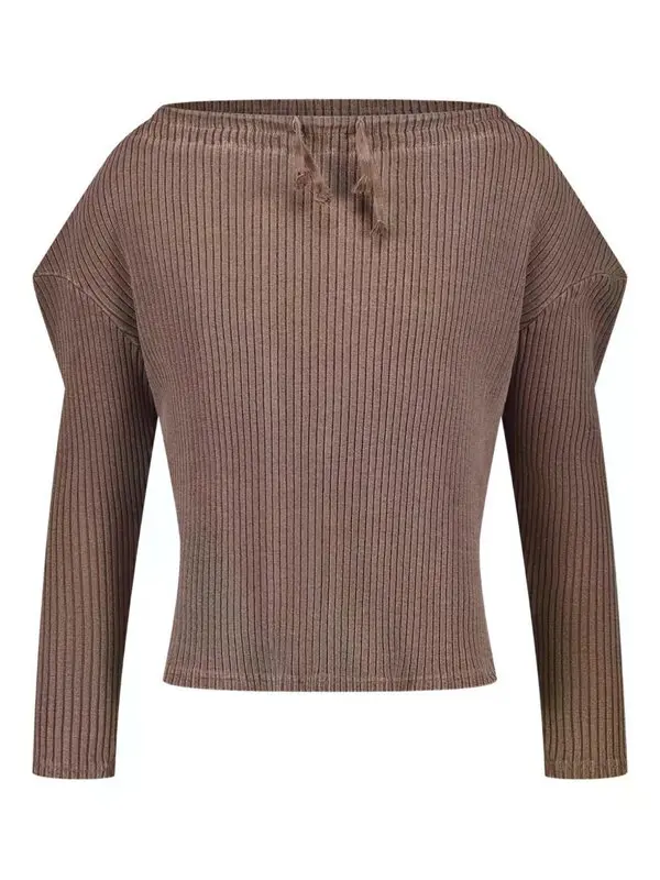 LUEDER Gambeson Ribbed Long-sleeved Sweater