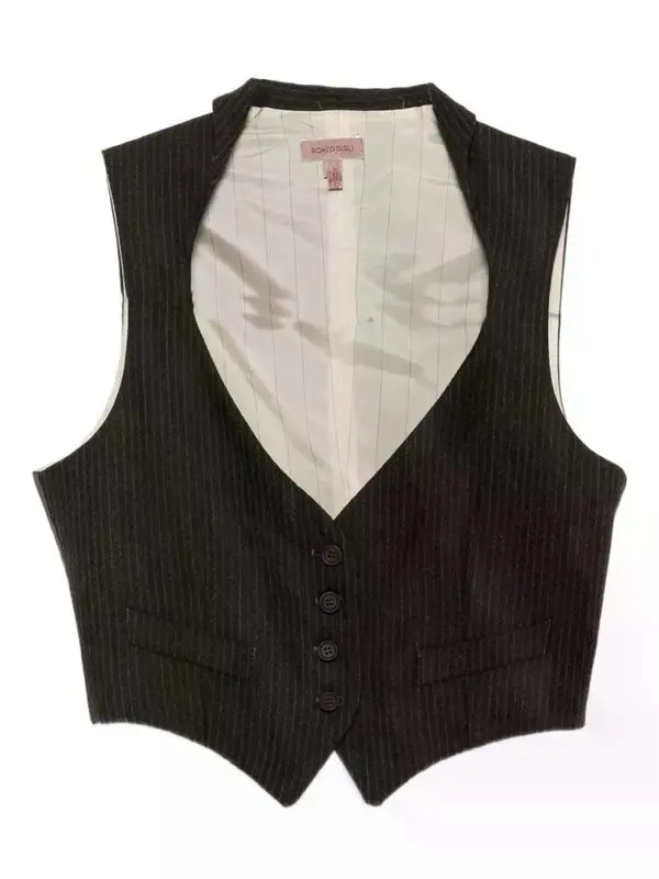 ROMEO GIGLI Pinstripe Button Vest