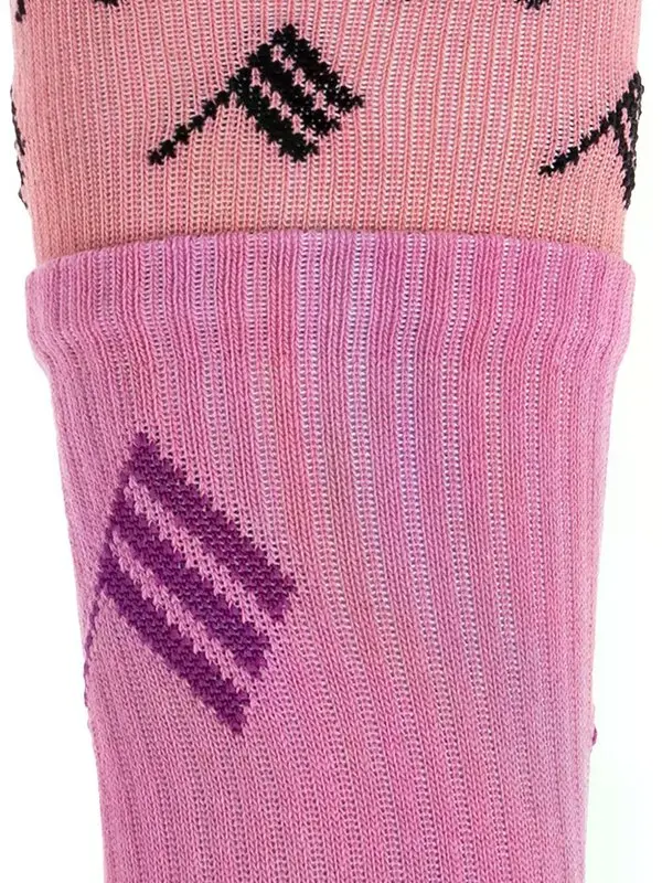 Attico Logo-detail Patterned Socks