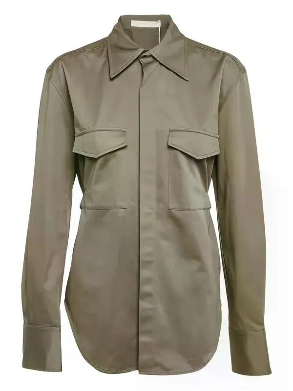 DION LEE Flap-pocket Belted Shirt
