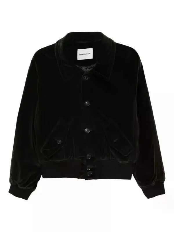 LOW CLASSIC Button-up Bomber Jacket