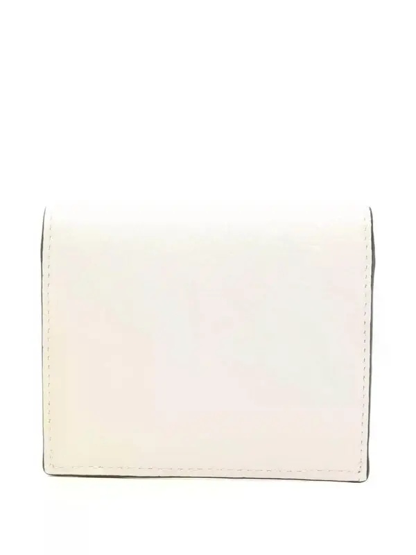 TOTEME T-lock Grained-leather Cardholder - Neutrals
