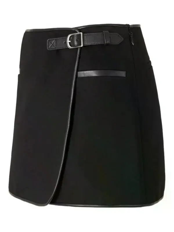 Simkhai Buckle Trimmed Wrap Skirt