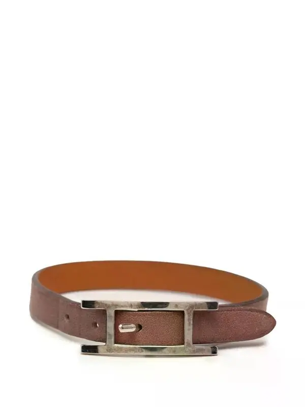 Hermès 2008 Swift Behapi Single Tour Bracelet - Brown
