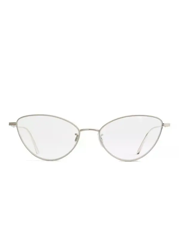 Khaite X Oliver Peoples Cat-eye Glasses - Silver