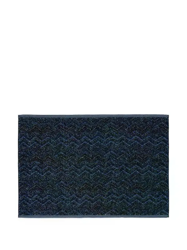 Missoni Chevron-pattern Bath Towel - Blue