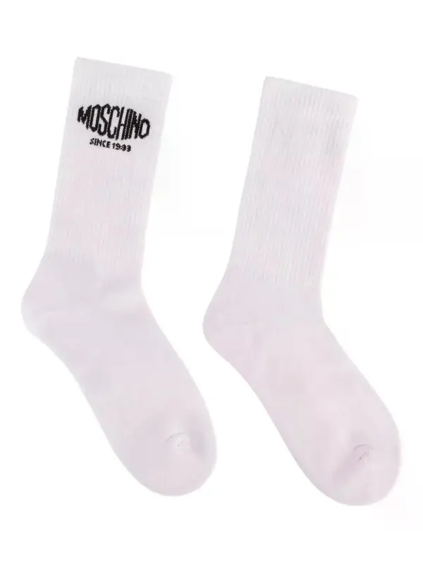 Moschino Logo-embroidered Socks