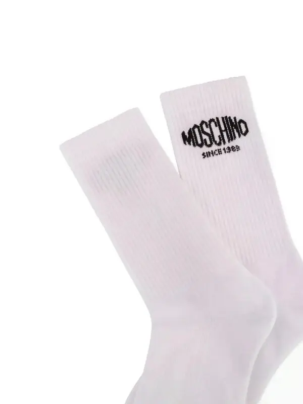 Moschino Logo-embroidered Socks