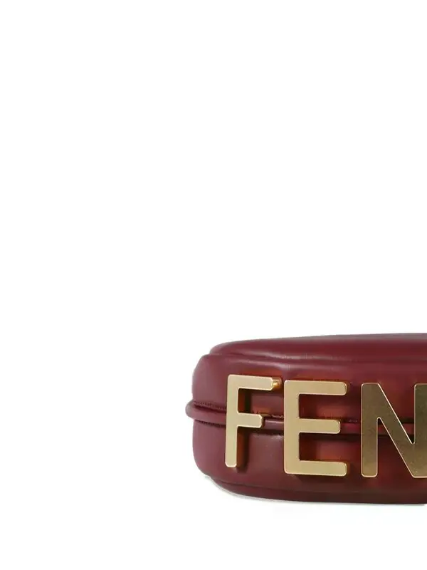 Fendi Logo Shoulder Bag - Red