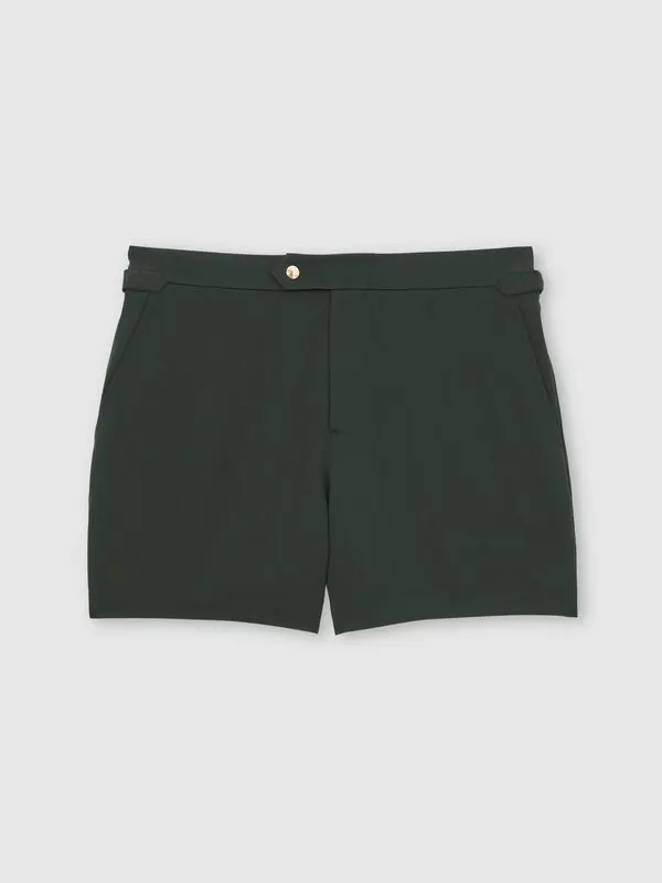 REISS Sun Swim Shorts - Bottle Green