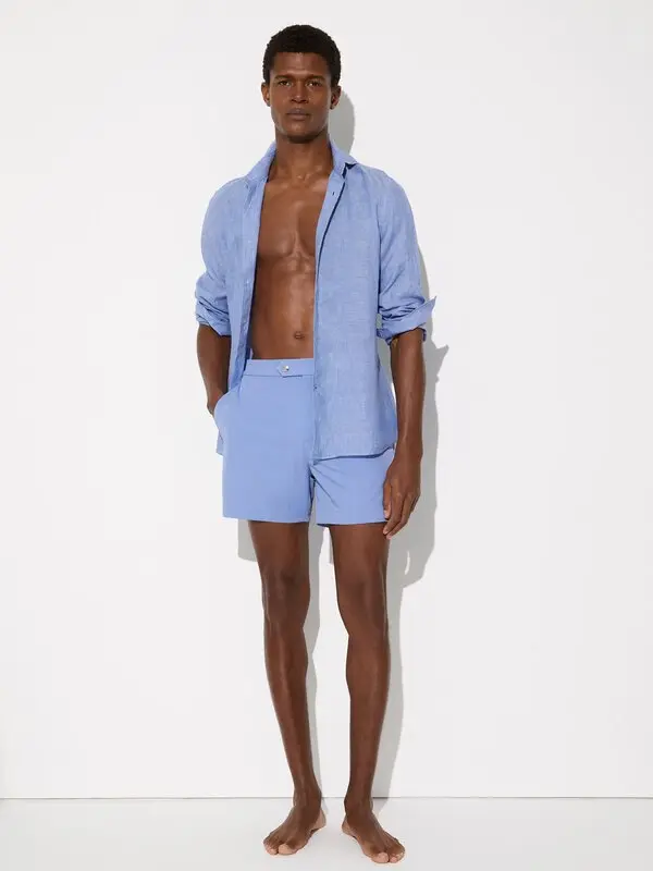 REISS Sun Swim Shorts - Sky Blue