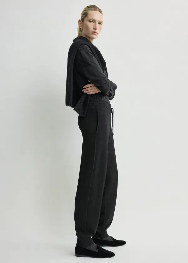 TOTEME Pintucked Sweatpants - Grey