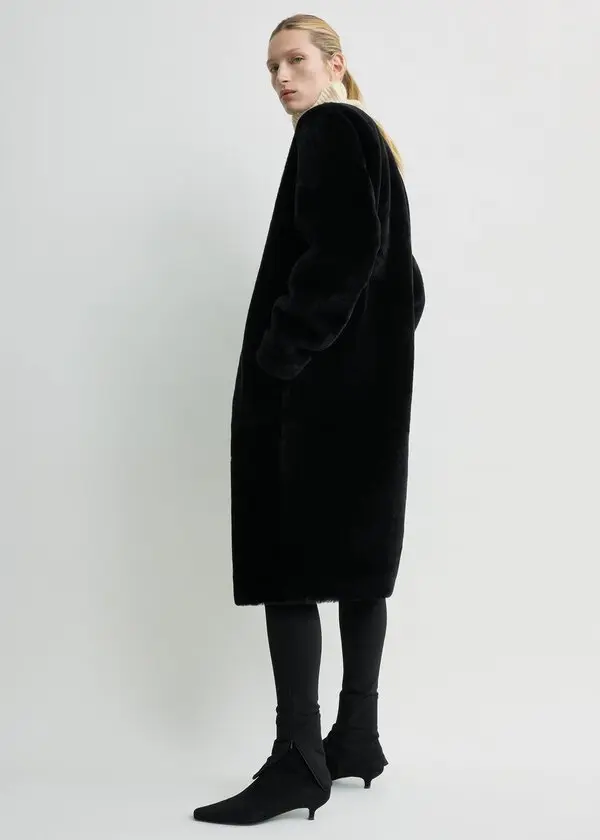 TOTEME Shearling Midi Coat
