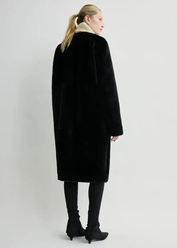 TOTEME Shearling Midi Coat