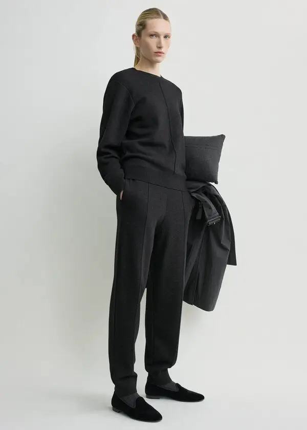TOTEME Pintucked Sweater - Grey