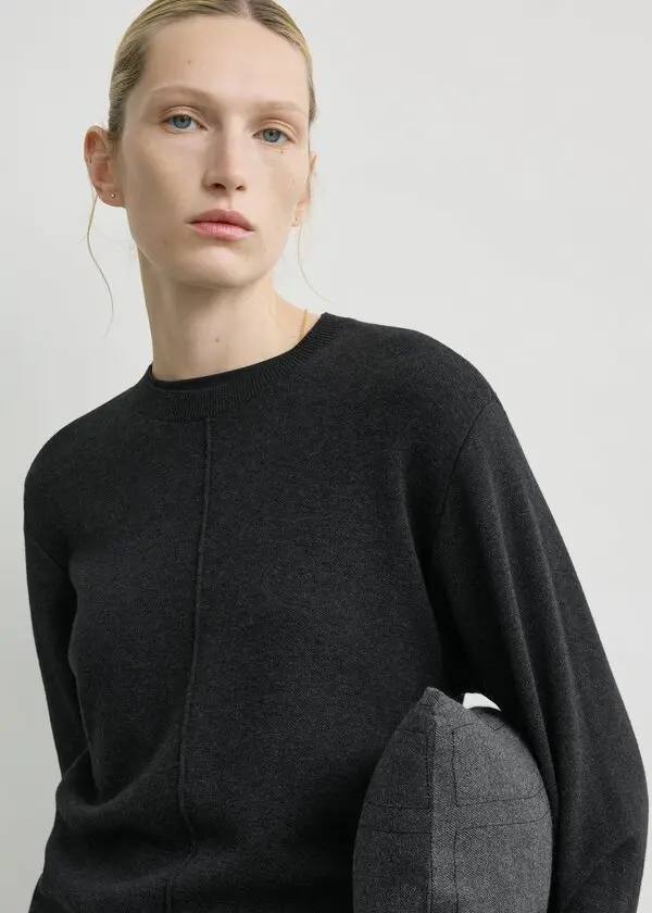 TOTEME Pintucked Sweater - Grey