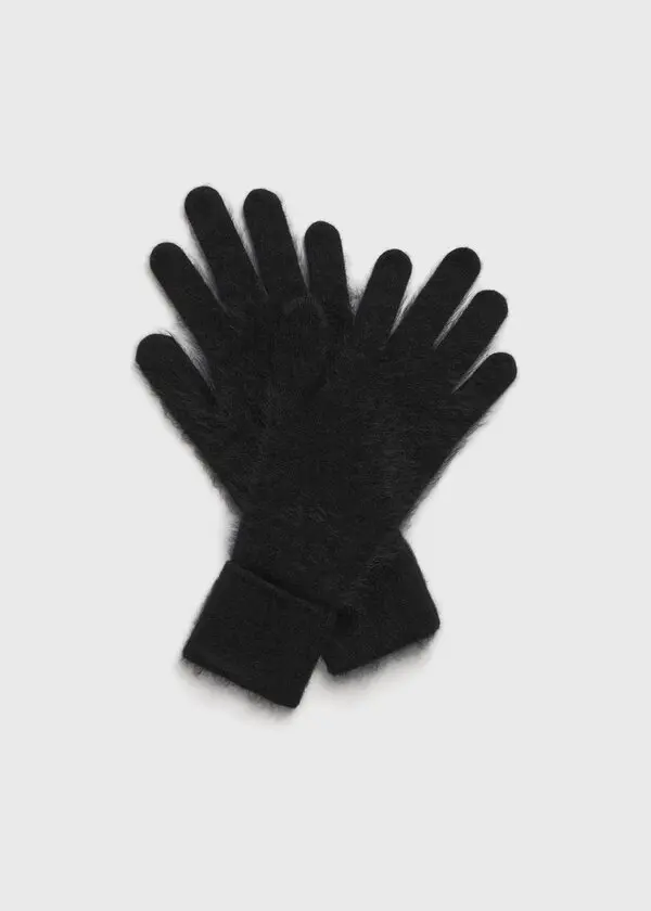 TOTEME Knitted Brushed Cashmere Gloves
