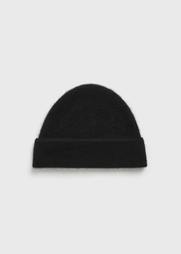 TOTEME Brushed Cashmere Beanie - Black