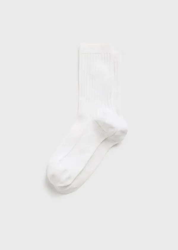 TOTEME Garderob Crew Socks - White