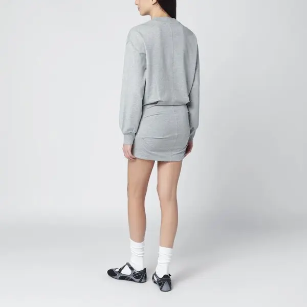 Attico Mélange Mini Dress - Grey