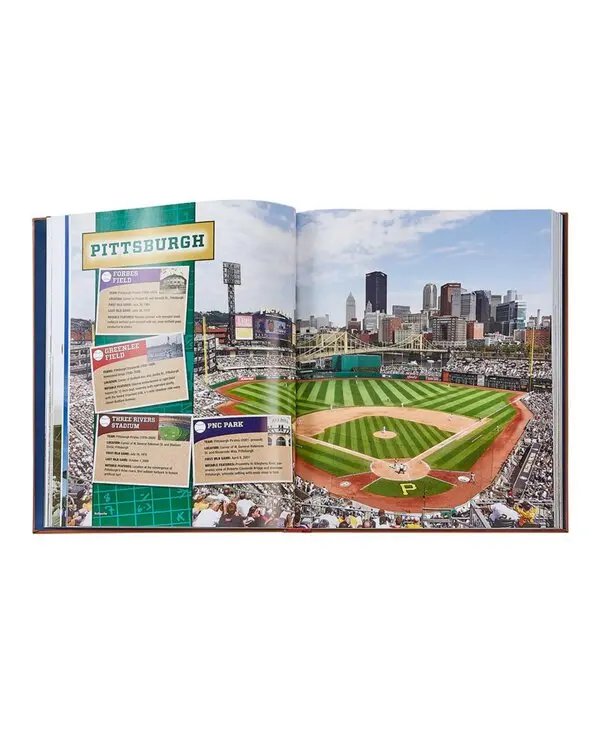 GRAPHIC IMAGE Ballparks Past & Present Leather Bound Book