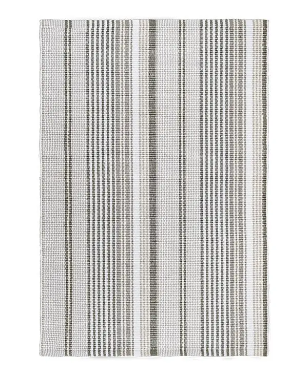DASH & ALBERT Dash Albert Annie Selke Da169 Gradation Ticking Indoor/outdoor Area Rug, 6'0x9'0 - Gray