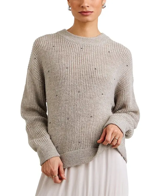 Bella Dahl Beaded Crewneck Sweater