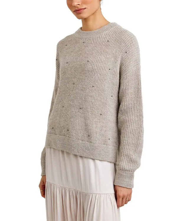 Bella Dahl Beaded Crewneck Sweater