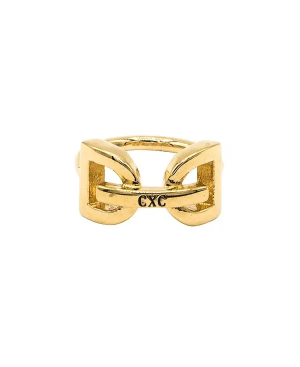 CXC Dc Stirrup Ring - Gold