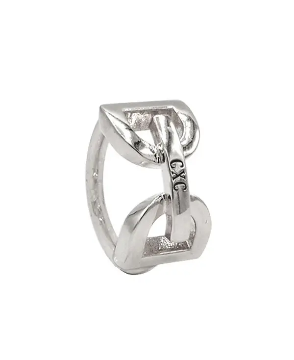 CXC Dc Stirrup Ring - Silver