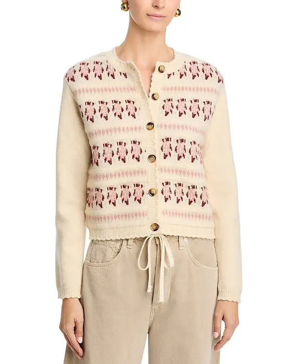 Aqua Fair Isle Cardigan