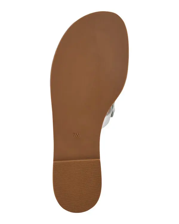 Jack Rogers Collins Leather Sandals - Silver