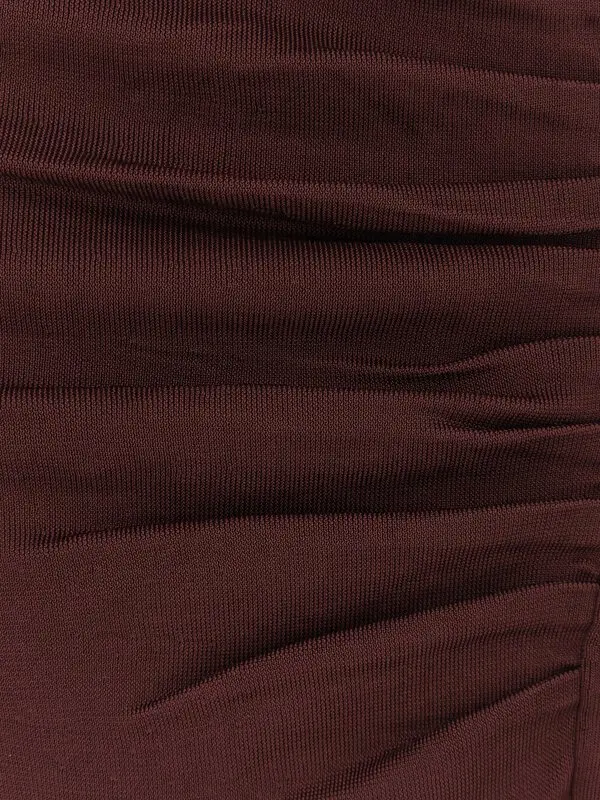 SELF-PORTRAIT Draped Knitted Long Dress