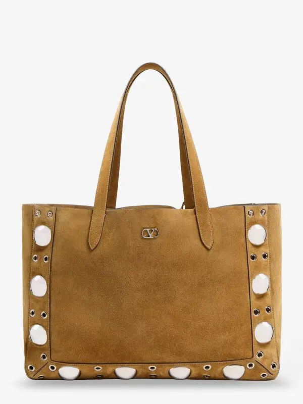 Valentino Garavani Suede Shopper - Brown