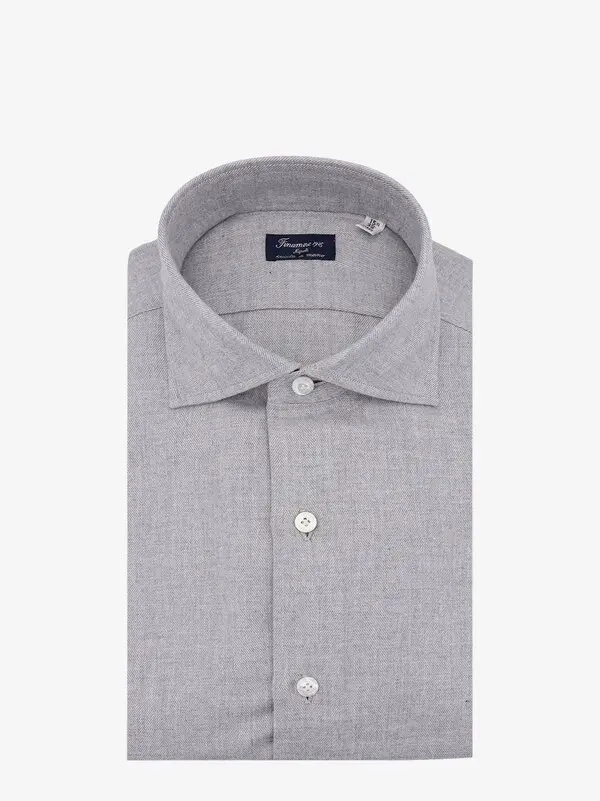 FINAMORE 1925 Cotton Blend Shirt - Grey