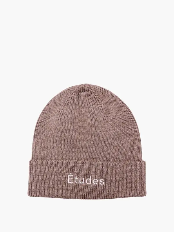 ETUDES Wool Blend Cap - Brown
