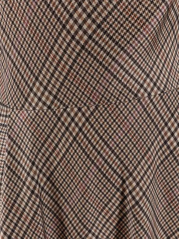 Vince Tartan Long Dress