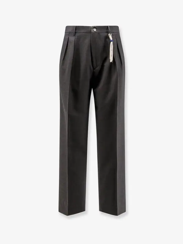 SANTANIELLO Rima Wool Trousers With Pleats