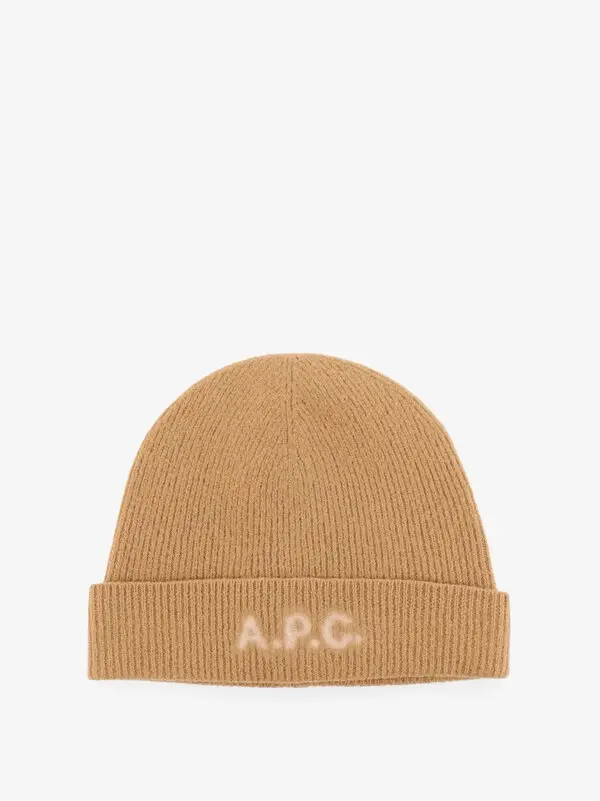 A.p.c. Harry Virgin Wool Hat - Beige
