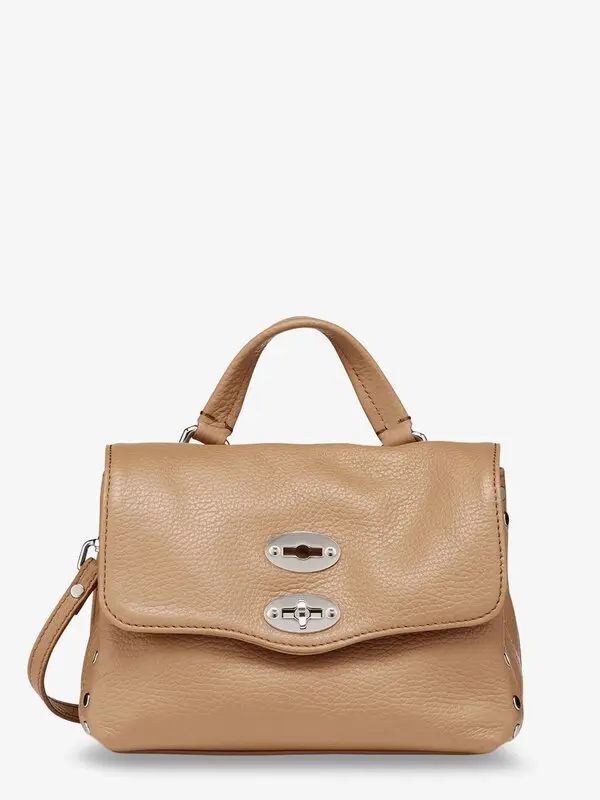 ZANELLATO Textured Leather Crossbody Bag - Beige