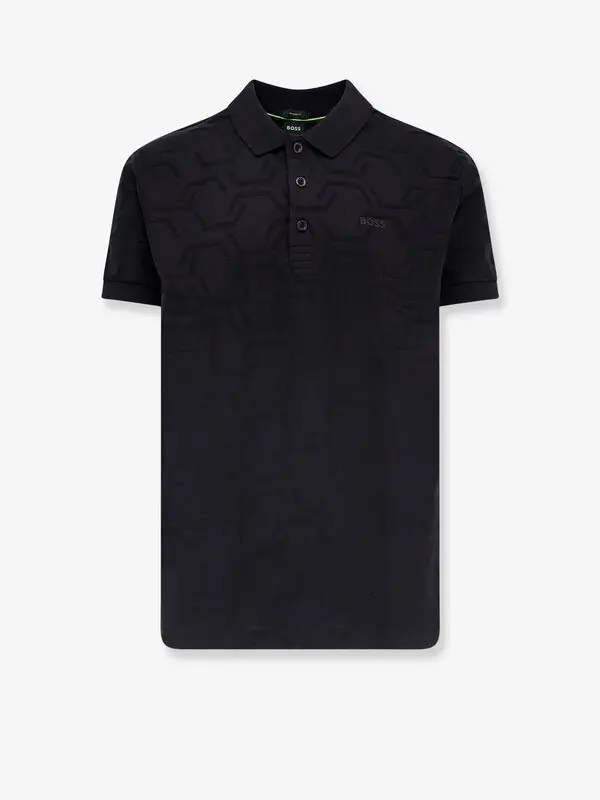 BOSS Cotton Polo Shirt - Black