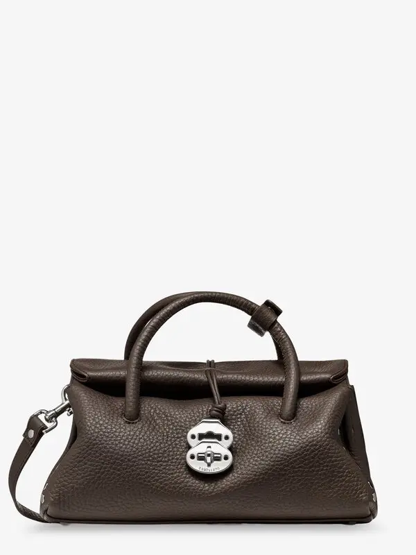 ZANELLATO Dotta® Small Leather Crossbody Bag - Grey