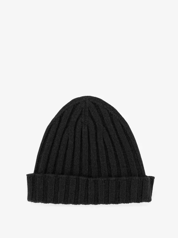 FILIPPO DE LAURENTIIS Cashmere Beanie Hat - Black