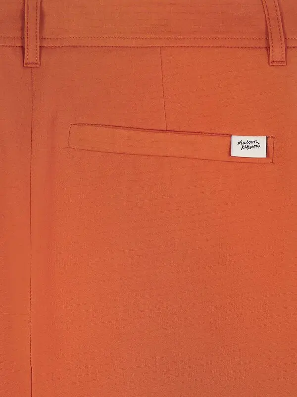 Maison Kitsuné Cotton Bermuda Shorts With Logo