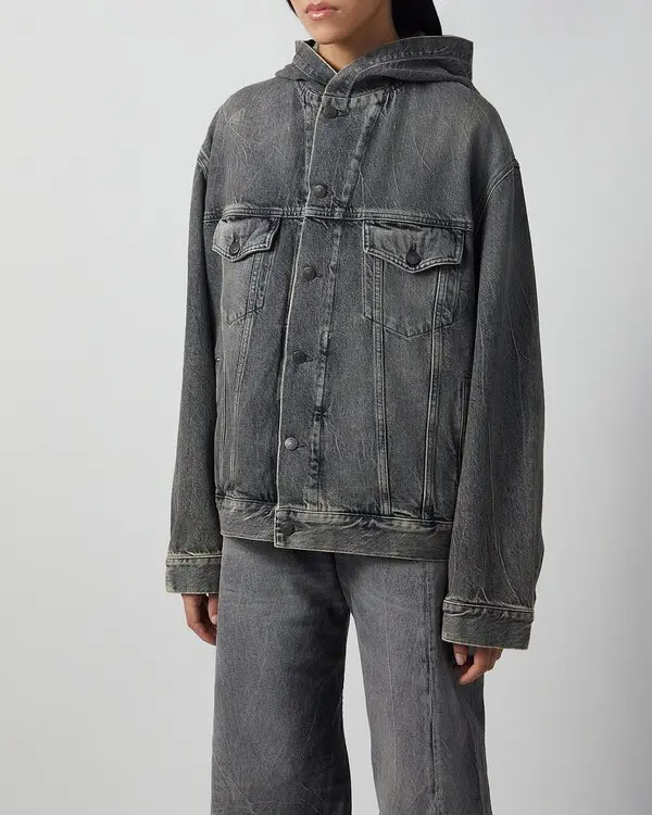Acne Studios Hooded Denim Jacket