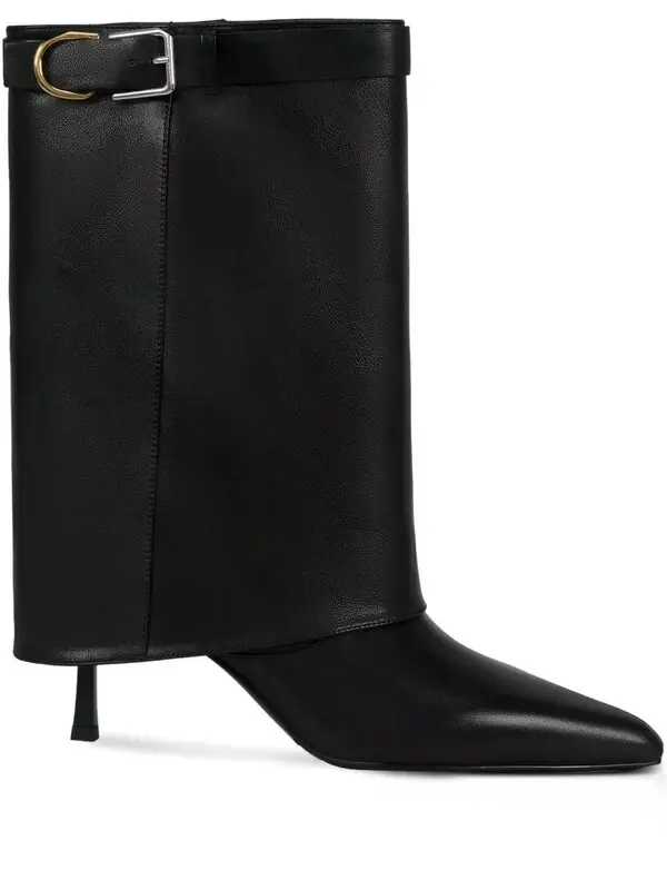 POTAMY 70mm Buckle-detail Leather Boots