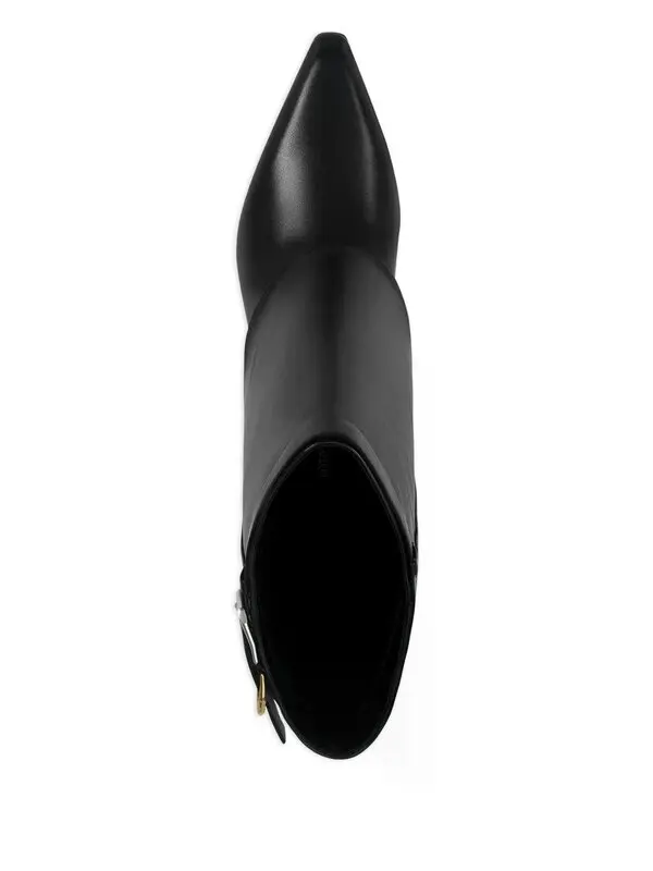 POTAMY 70mm Buckle-detail Leather Boots