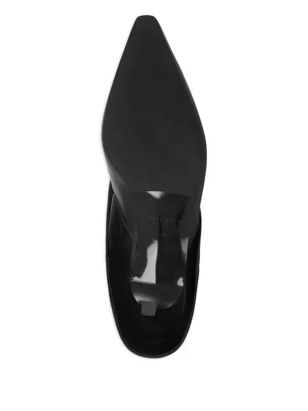 POTAMY 70mm Buckle-detail Leather Boots