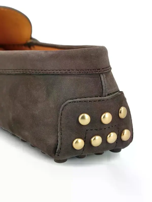 TOD'S Studded Loafers - Brown