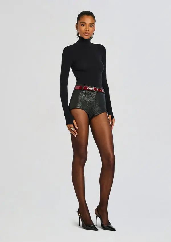 Commando Ballet Turtleneck Bodysuit - Black